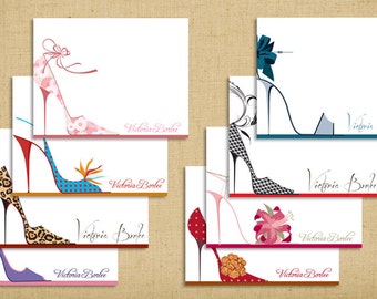 Shoe note cards | Etsy