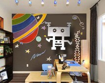 Popular items for robot kid art on Etsy