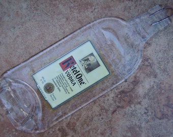 Flat vodka bottle | Etsy