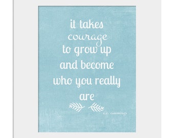 Popular items for it takes courage on Etsy