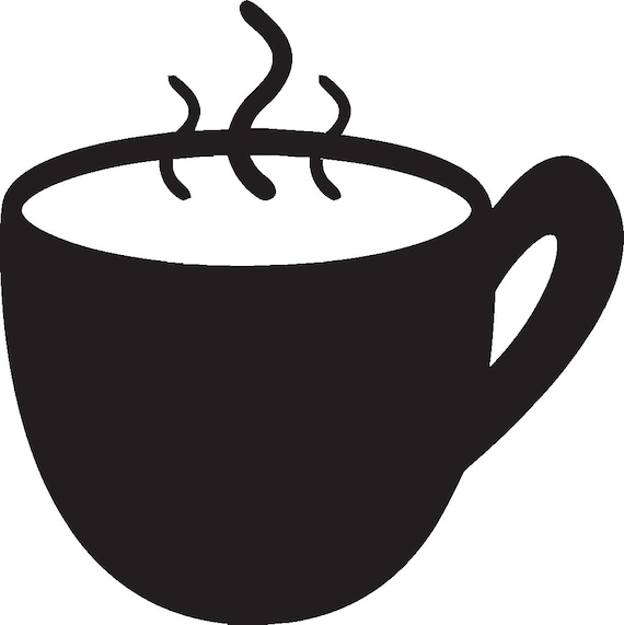 Coffee Cup wall Sticker Vinyl Decal for Kitchen by VinylCreator