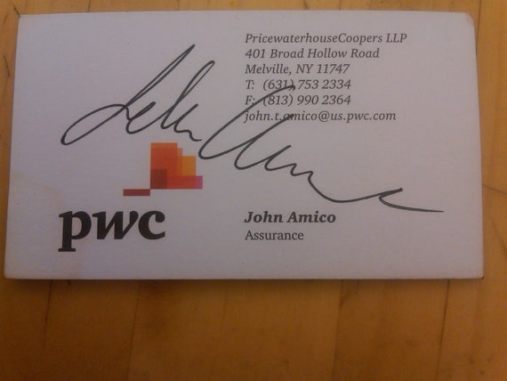 PwC Business Card