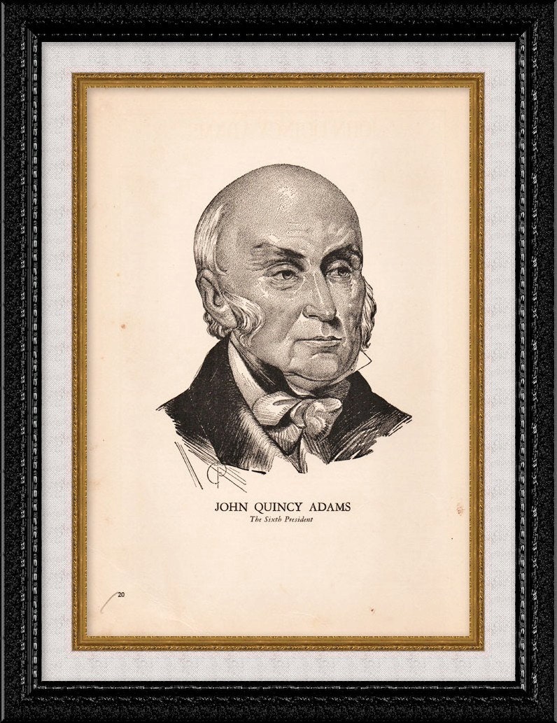 John Quincy Adams The 6th President of the USA by ZeePoster