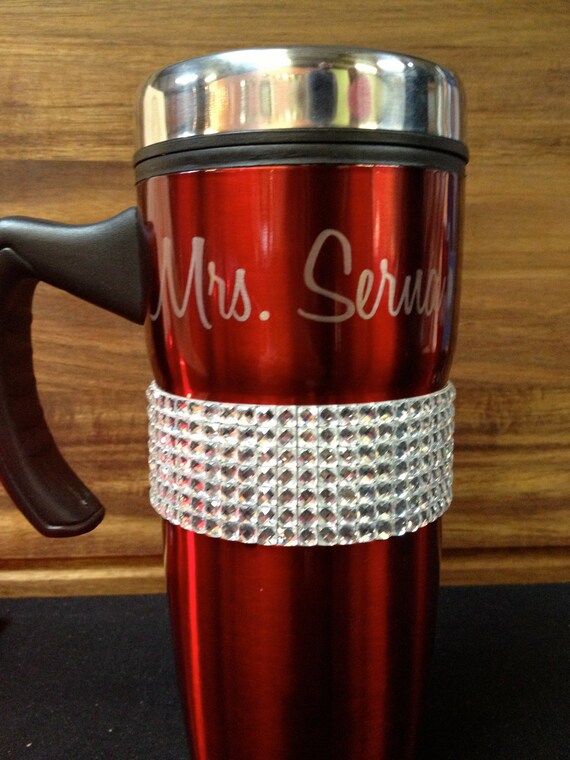 Bling Travel Coffee Mug by ImMakingItPersonal on Etsy