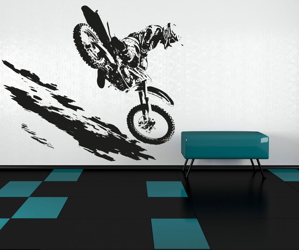 Vinyl Wall Decal Sticker Motocross OSAA193B