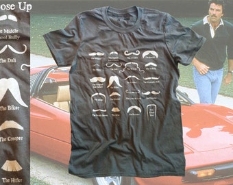 Unique moustache t shirt related items | Etsy