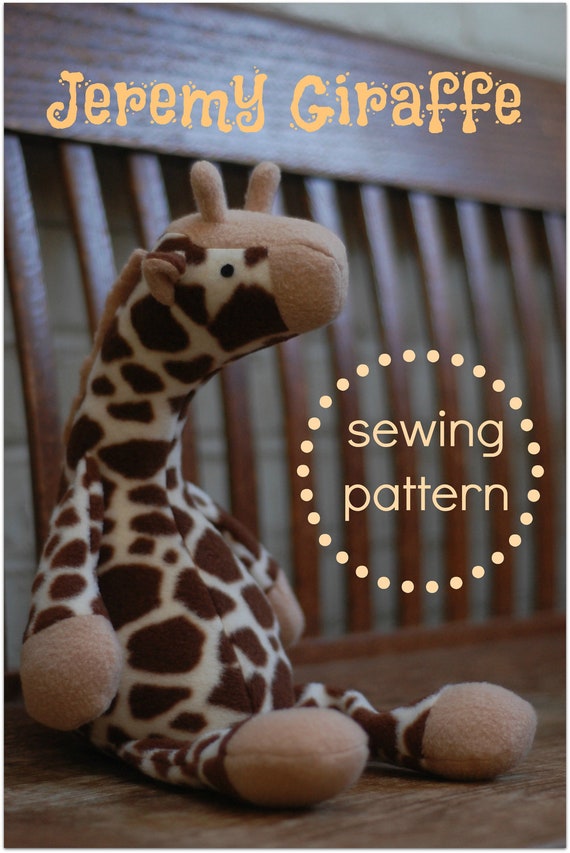Jeremy Giraffe PDF Sewing Pattern with Easy Instructions and