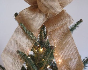 Popular items for burlap tree topper on Etsy