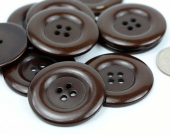 1 inch brown button | Etsy