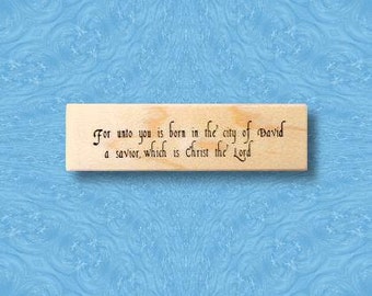 JOHN 3-16 in SPANISH bible verse Mounted rubber stamp