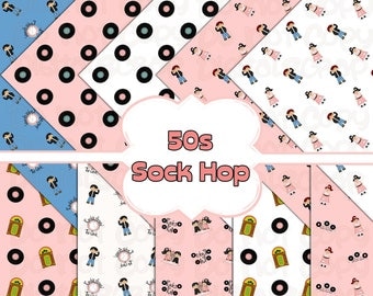 Popular items for 50s sock hop on Etsy