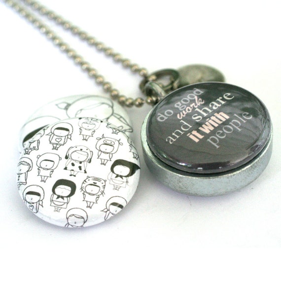 Best Friend Locket Friendship Locket SHARE Recycled by polarity