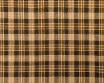 Popular items for brown plaid fabric on Etsy