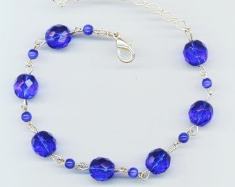 Popular items for royal blue bracelet on Etsy