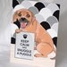 Keep Calm Puggle Greeting Card