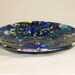 Blue Boiled Fused Glass Bowl