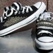 Black with Silver Studs One Direction Converse