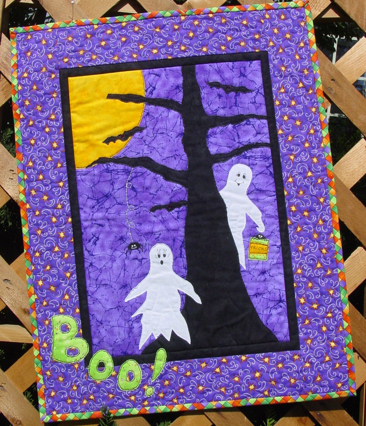 Halloween Tricks Kit and Pattern for Quilted Wall Hanging