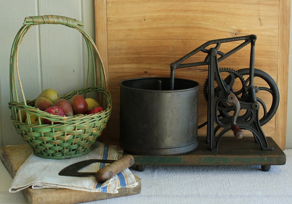 Antique Farmhouse Industrial L S Starrett No 1 Food Chopper