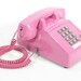 Vintage telephone Candy Pink push button phone by ohiopicker