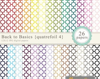 Valentine scrapbook paper 12x12 digital by ClementineDigitals