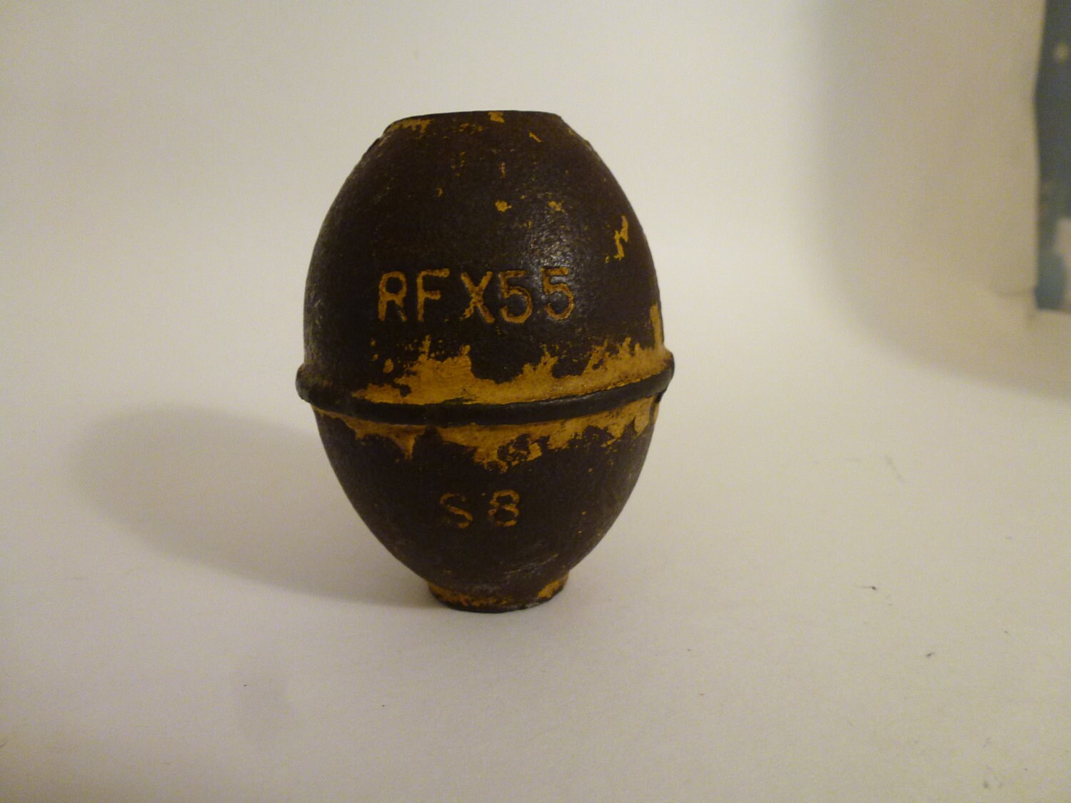 Army Iron Hand Grenade Shell military Spent granade rfx s8