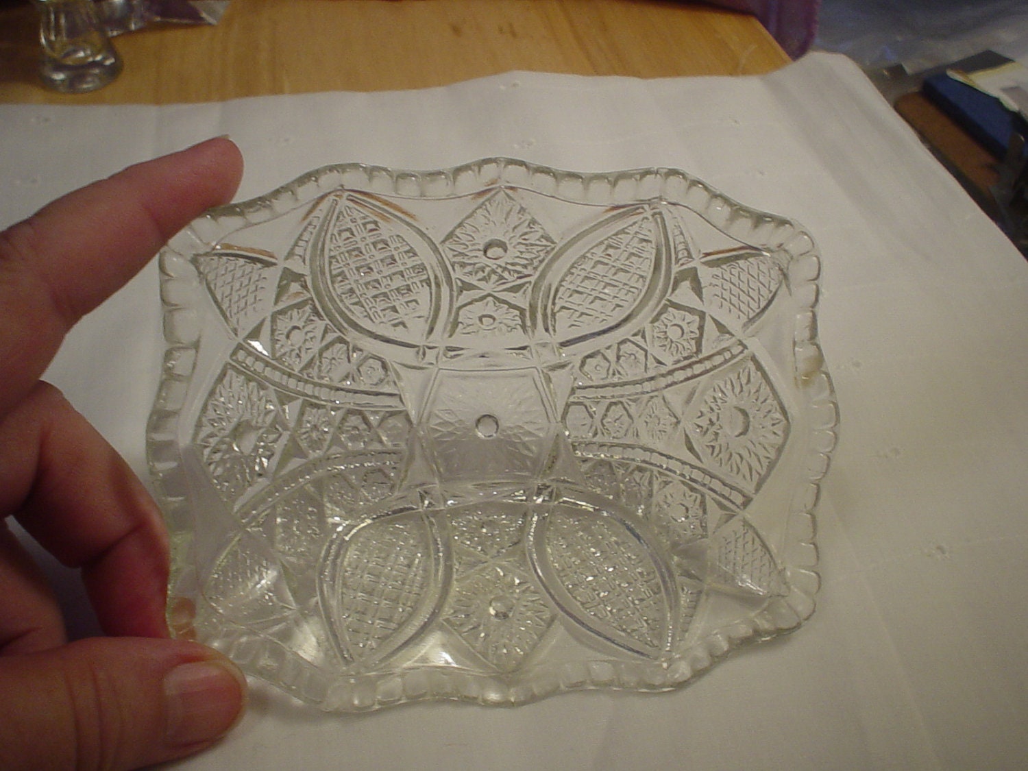 Vintage Rectangular Indiana Floral Glass Bowl – Haute Juice