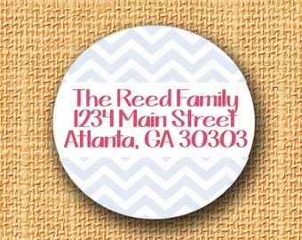 80 Round Address Labels Personalized Return Address Stickers