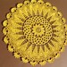 yellow crochet doily round doilies 11 inches lace placemat