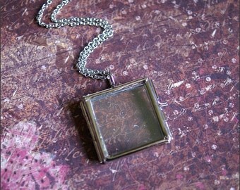 Photo frame necklace | Etsy