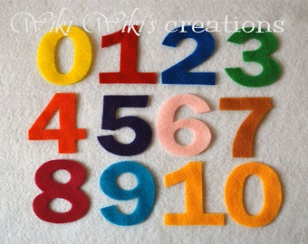 Felt number | Etsy
