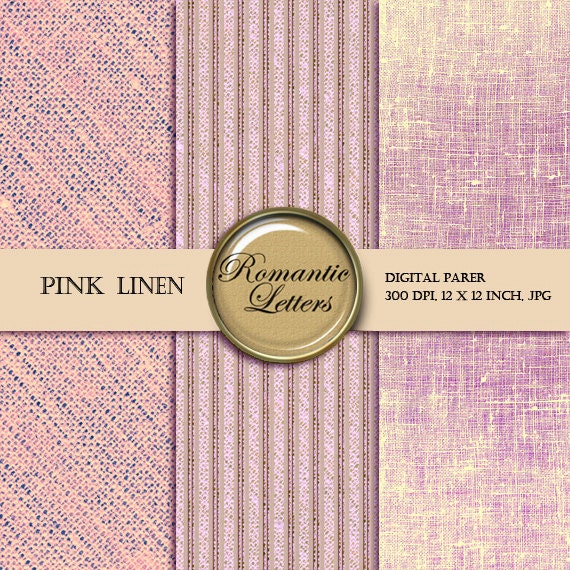 Linen texture Digital paper pack Digital by RomanticLetters