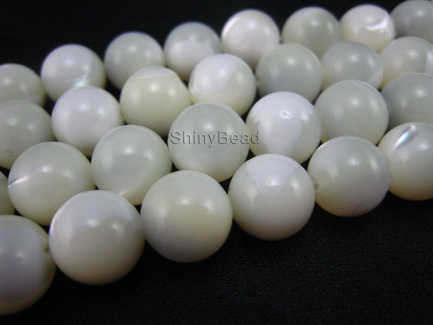MOP round bead 10mm 15 inch strand | ShinyBead--gemstone beads, jewelry ...