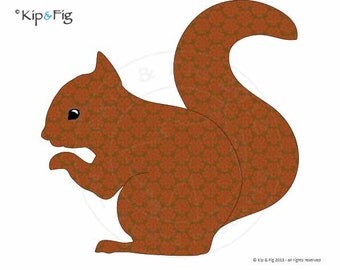 Fox applique template - PDF applique pattern by KipandFig on Etsy