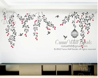 Popular items for vine wall decals on Etsy