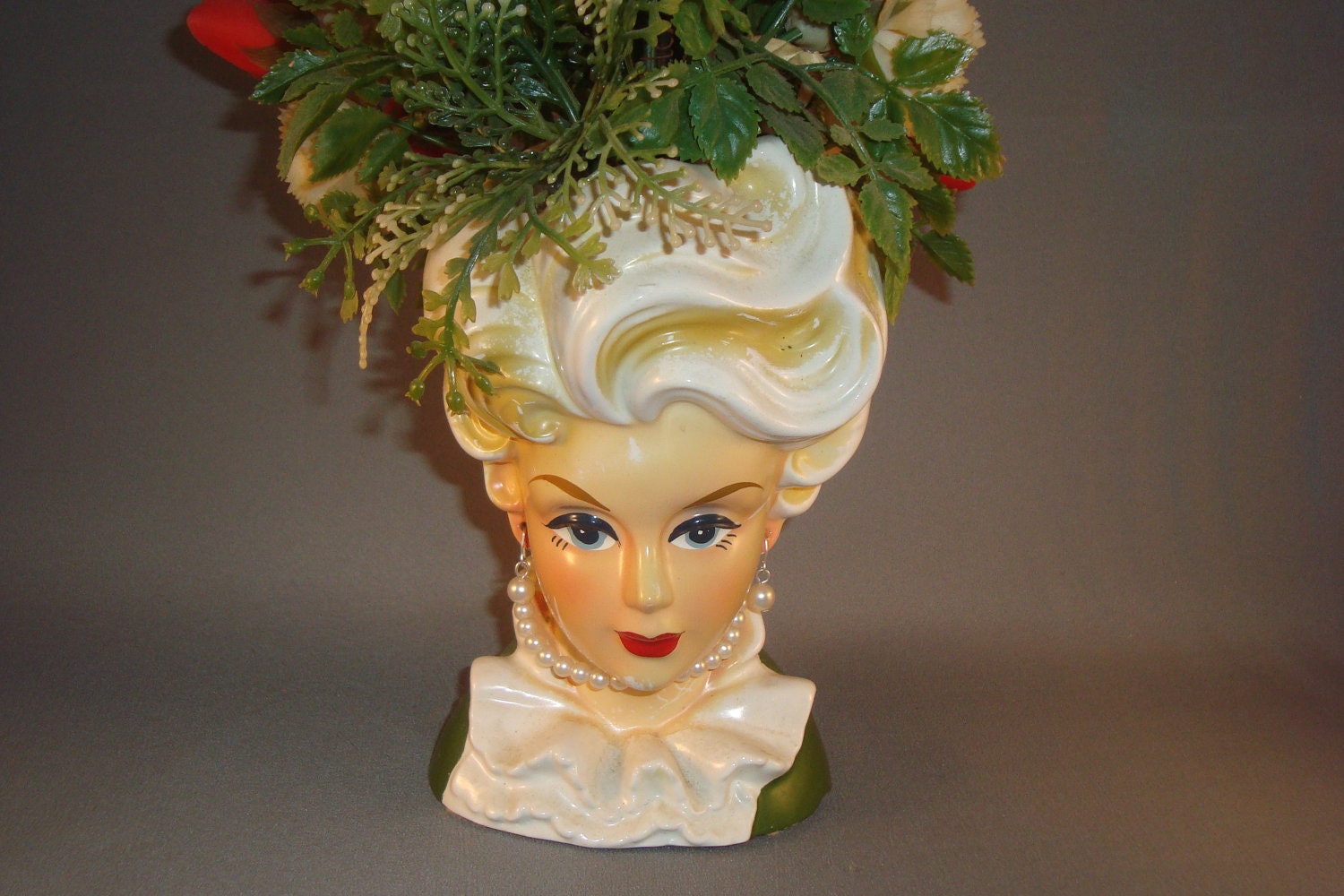 Antique Lady Head Vase RUBENS ORIGINAL