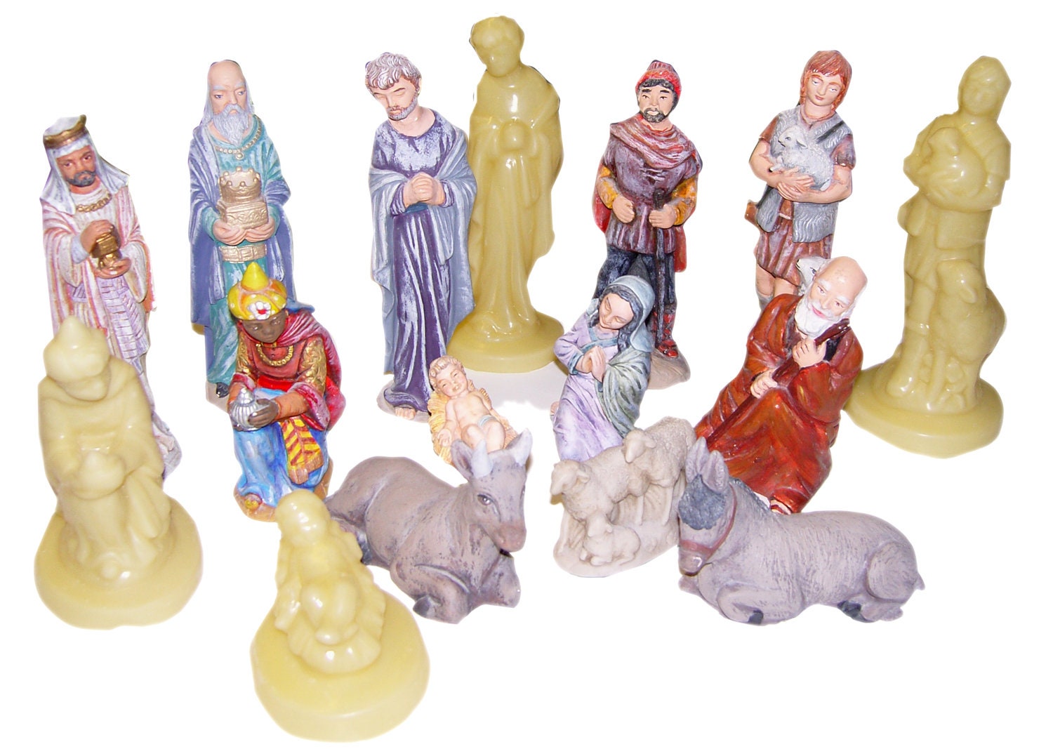 12 x Supercast Large Nativity reusable rubber latex moulds