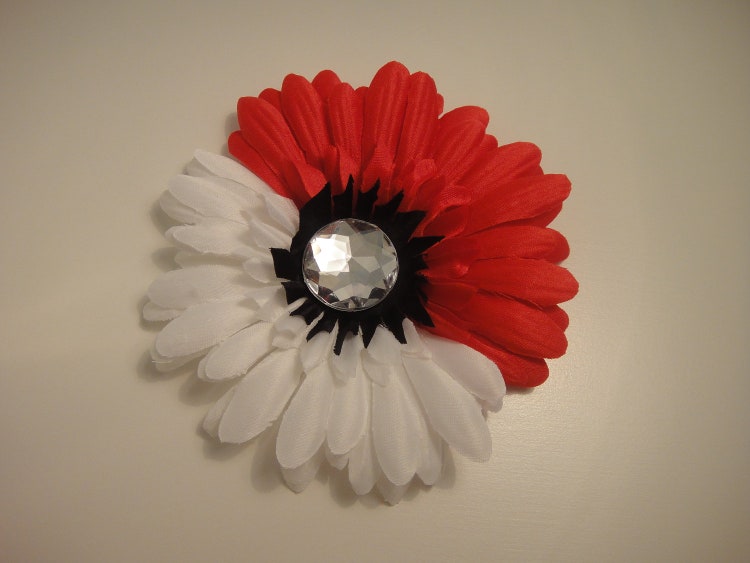 Poke'ball Poke'mon Trainer Cosplay Flower by AllycatAccessories