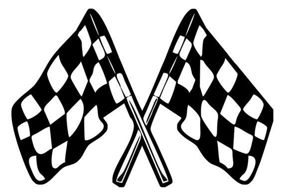 Items similar to Racing Finish Line Flag Sticker checkered 5" X 4" on Etsy