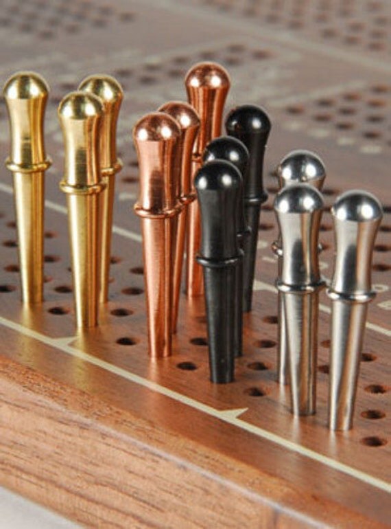 12 Classic Cribbage Board Pegs For 3 32 3 Ea Brass