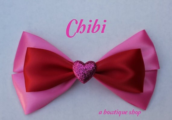 Items similar to chibi hair bow on Etsy