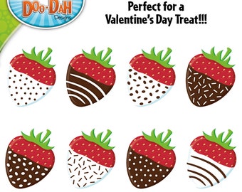 Popular items for strawberry clipart on Etsy