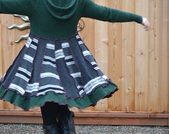 Hag Rags Recycled Sweater Coat Purple Passion Katwise by HagRags