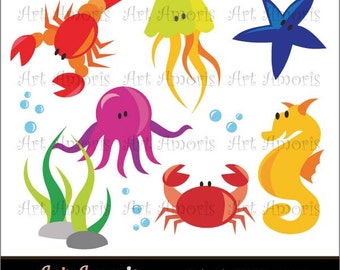 Under The Sea fish under water starfish octopus sea