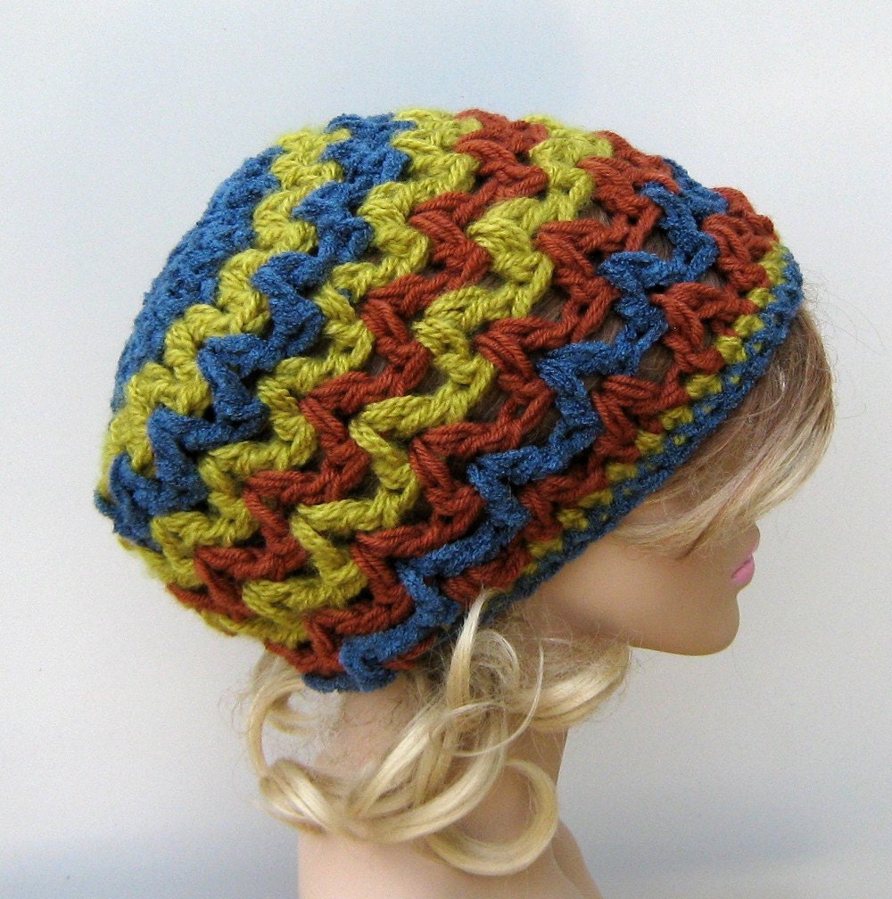 Wool blend BoHo Chunky slouchy beanie Hippie Hat bohemian
