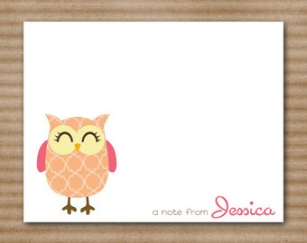 Popular items for owl blank card on Etsy