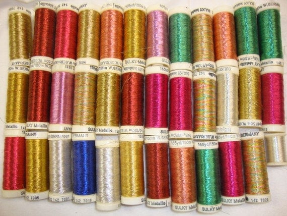sulky metallic embroidery thread