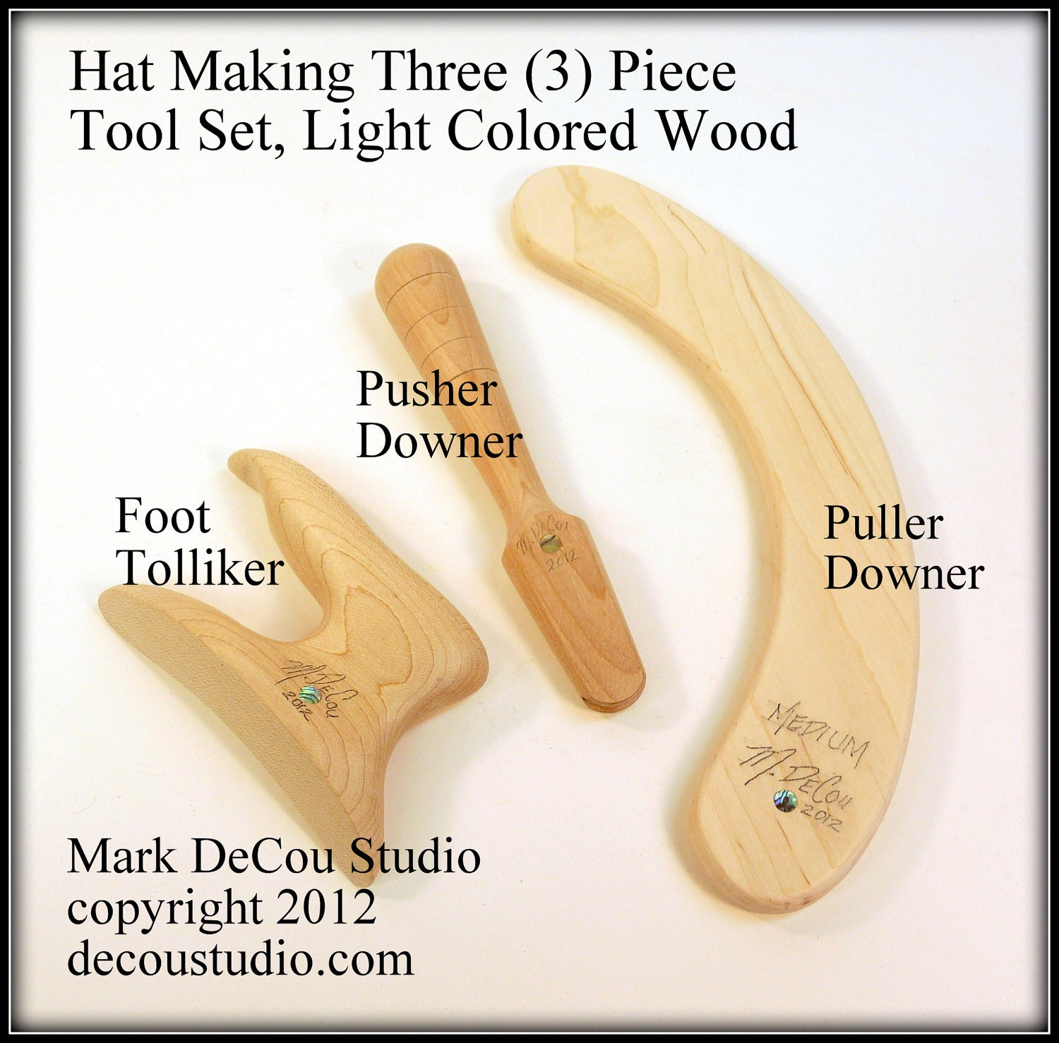 Built-To-Order Hat Making Three 3 Piece Hand Tool Kit