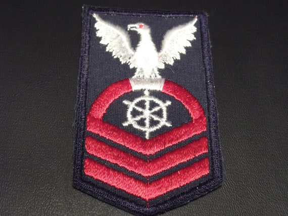 Vintage Navy Chief Petty Officer Quartermaster Rank Patch