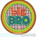 BIG BRO Circle Applique 4x4 5x7 6x10 Machine Embroidery Design